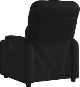 Masážní polohovací křeslo černé, umělá kůže 3205676