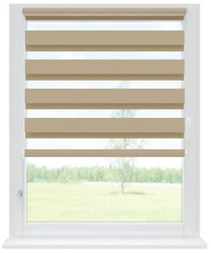 Roleta Den Noc neinvazivní soft Tmavě béžová 38x220 cm
