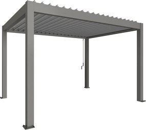 Biohort Pergola 4 x 3 křemenově šedá/stříbrná 404,5 x 312 cm