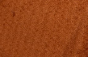 Třímístná pohovka rodeo 277 cm samet červenohnědá MUZZA