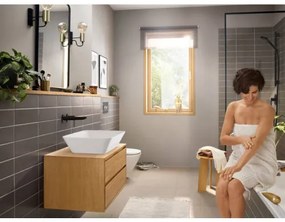 Hansgrohe Rebris E - Páková umyvadlová baterie pod omítku, pro montáž na stěnu, s výtokem 20 cm, černá matná 72568670