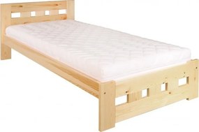 Casarredo - Komfort nábytek Masivní postel KL-145, 90x200, borovice, výběr moření | barva: bez moření borovice