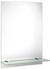 Aqualine, Zrcadlo 50x70cm, včetně závěsů a otvorů pro polici, 22429