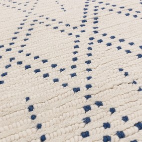 Tribeca Design Kusový koberec Livan Cream Blue Diamond Rozměry: 200x290 cm