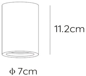 Lucide 35100/11/31 - Stropní svítidlo GIPSY 1xGU10/35W/230V