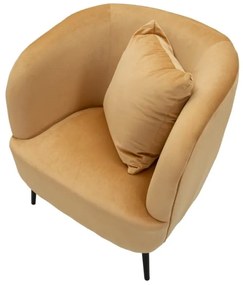 Designové křeslo Caerwyn hnědé