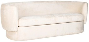 OnaDnes -20% Bílá látková třímístná pohovka Richmond Donatella 210 cm