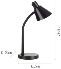 JUST LIGHT. 11248-18 - LED Flexibilní stolní lampa PIXIE LED/4,5W/230V černá