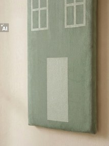 Sinsay - Čalouněný panel s motivem domku - zelená