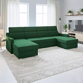 Sedací souprava MIKELI U | 158x301x158 cm | rozkládací + 2x úložný prostor | VÝBĚR TKANINY