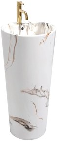 Rea Blanka volně stojící umyvadlo, 84 x 40 cm, Marble imitace kamene, REA-U8704