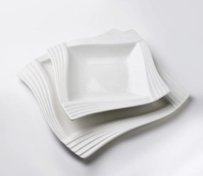 Mělký porcelánový talíř BASIC 32,5 cm bílý