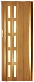 STANDOM - STANDOM Shrnovací dveře prosklené ST6 Dub světlý 94,5 cm