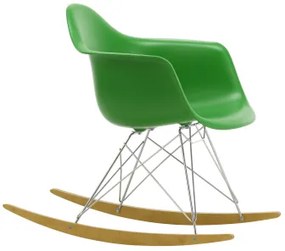 Eames Plastic Armchair RAR chrom zelená javor Vitra