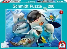 SCHMIDT Puzzle Podvodní přátelé / 200 dílků / 43,2 × 29,1 cm