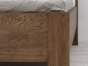 BMB Sofi Lux XL postel - dub Moření: Olej natur, Provedení: oblé, Rozměr: 160 x 200 cm
