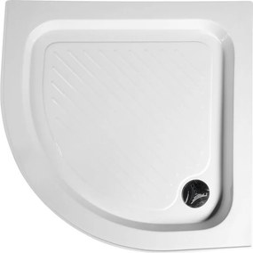 Aqualine Aqualine, Sprchová samonosná vanička akrylátová, čtvrtkruh 80x80x15cm, BTTR80
