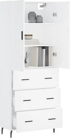 Skříň highboard bílá 69,5 x 34 x 180 cm kompozitní dřevo 3195859