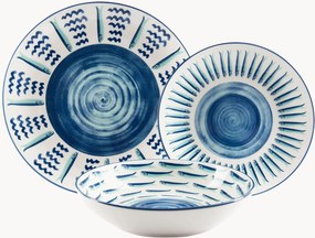 Sada porcelánového nádobí Mediterraneo, pro 6 osob, 18 dílů