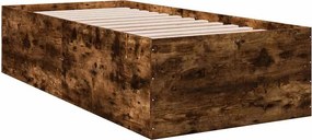 Rám postele kouřový dub 90 x 190 cm kompozitní dřevo 3280976