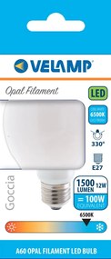 VELAMP OPAL FILAMENT žárovka 12W, E27, 6500K