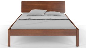 Dřevěná buková postel Visby AMMER / 120x200 cm, barva ořech