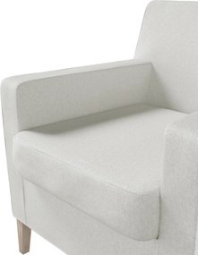 Potah na křeslo IKEA Karlstad barva krémová látka pletený vzor