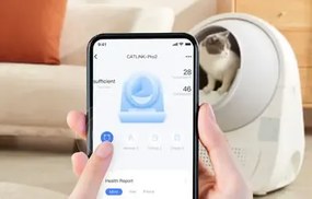 Catlink Pro-X Luxury Version bílá / Inteligentní samočisticí kočičí to