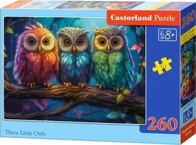 Castorland 27651 Puzzle Tři malé sovy / 260 dílků / od 8 let