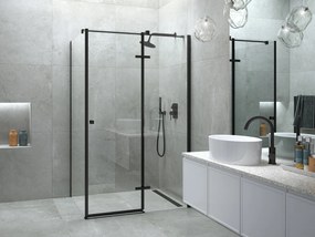 Besco Pixa 100x80/120x80 obdélníkový sprchový kout, black Orientace: Levá, Rozměr sprch.dveří: 100cm