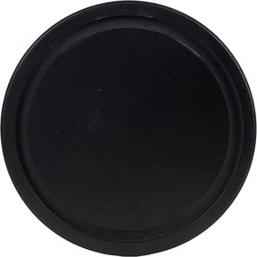 Černý podnos s poklopem - Ø 23*29 cm