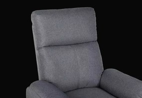 LuxuryForm DESIGN Televizní křeslo CARLOS s polohováním - šedé
