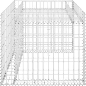 vidaXL Garáž na sekačku s vyvýšeným záhonem 110x80x60 cm ocelový drát [145655]