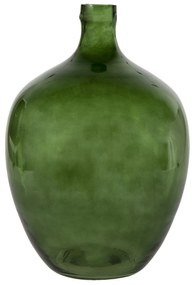 Skleněná zelená dekorativní váza Abi - Ø 39*36 cm