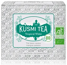 Kusmi Tea Porcovaný bílý čaj Tropical White Bio, 20 sáčků 21637A1120