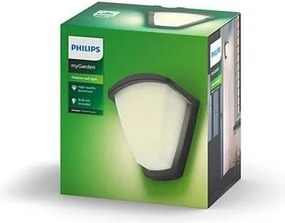 PH 17383/93/PN Kiskadee SVÍTIDLO VENKOVNÍ NÁSTĚNNÉ E27 max. 42W, IP44, antracit - PHILIPS (915005553501)
