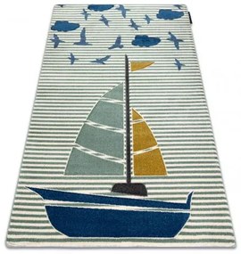 Dywany Luszczow Kusový koberec PETIT PLACHETNICE, LOĎ, zelený Rozměr koberce: 120 x 170 cm