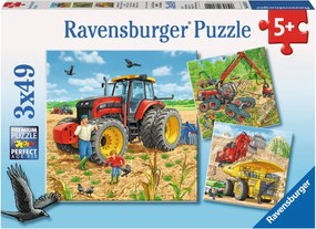 Puzzle ravensburger 80120 zemědělské stroje