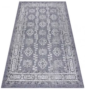 Dywany Luszczow Kusový koberec SISAL SION vzor rámu, ornament vintage 2832 modrý / růžový / ecru Rozměr koberce: 180 x 270 cm