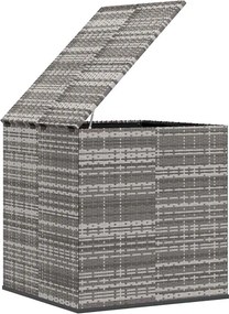 Zahradní úložný box PE ratan 100 x 97,5 x 104 cm šedý 317228