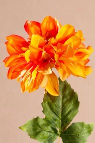 Paramit Jiřina dekorační květina oranžová 65 cm