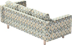 Potah na pohovku IKEA Norsborg 3-místná barva modrá látka pletený vzor, vzorované