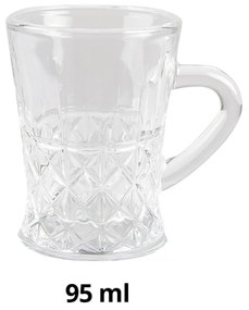 Hrnek Transparent 6x8x8 cm / 95 ml – 95 ml