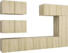 6dílný set TV skříněk dub sonoma kompozitní dřevo 3079030