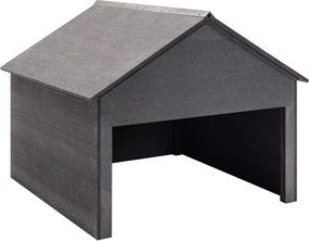 vidaXL Garáž na sekačku šedá 80 x 80 x 70 cm WPC [149036]
