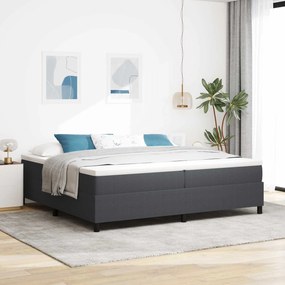 Rám platformy Tmavě šedá 200 x 200 cm Žebrovaná látka 3337428