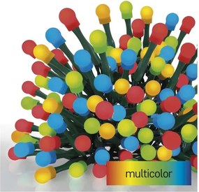 EMOS LED venkovní řetěz - kuličky 20m, multicolor, časovač D5AM23