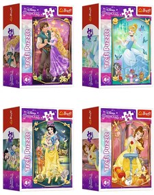 54191 TREFL Mini puzzle - Disney princess - sada 4ks