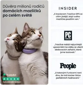 Tractive CAT 6 Mini černá / GPS obojek pro kočky / Živé sledování polo