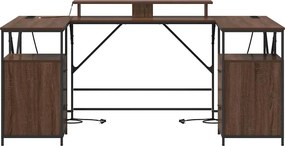 Stůl Hnědý dub Kompozitní dřevo 182 x 101 x 87,5 cm 3376140